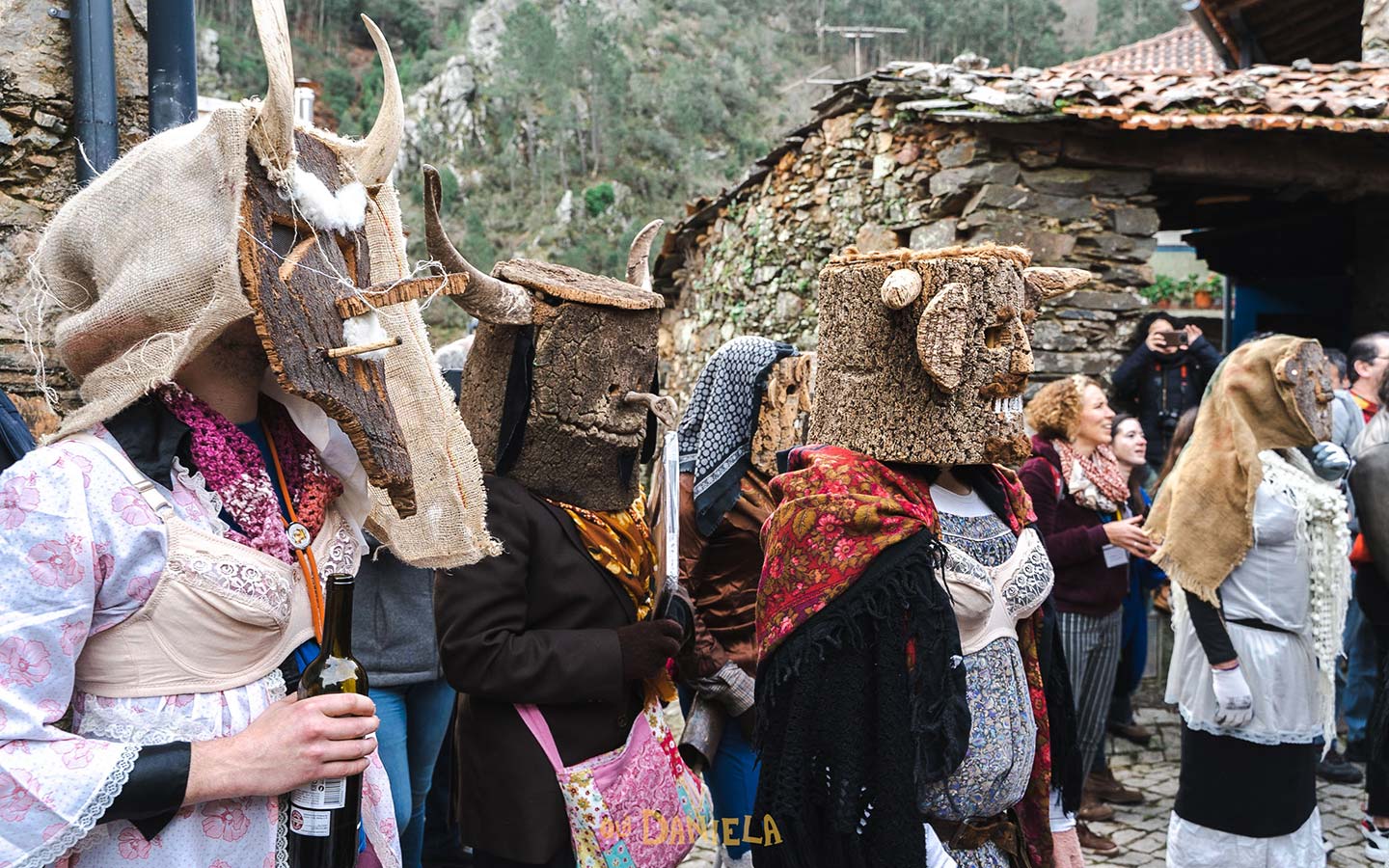 Cork masks, a burning effigy & wine: the traditional Schist Village ...